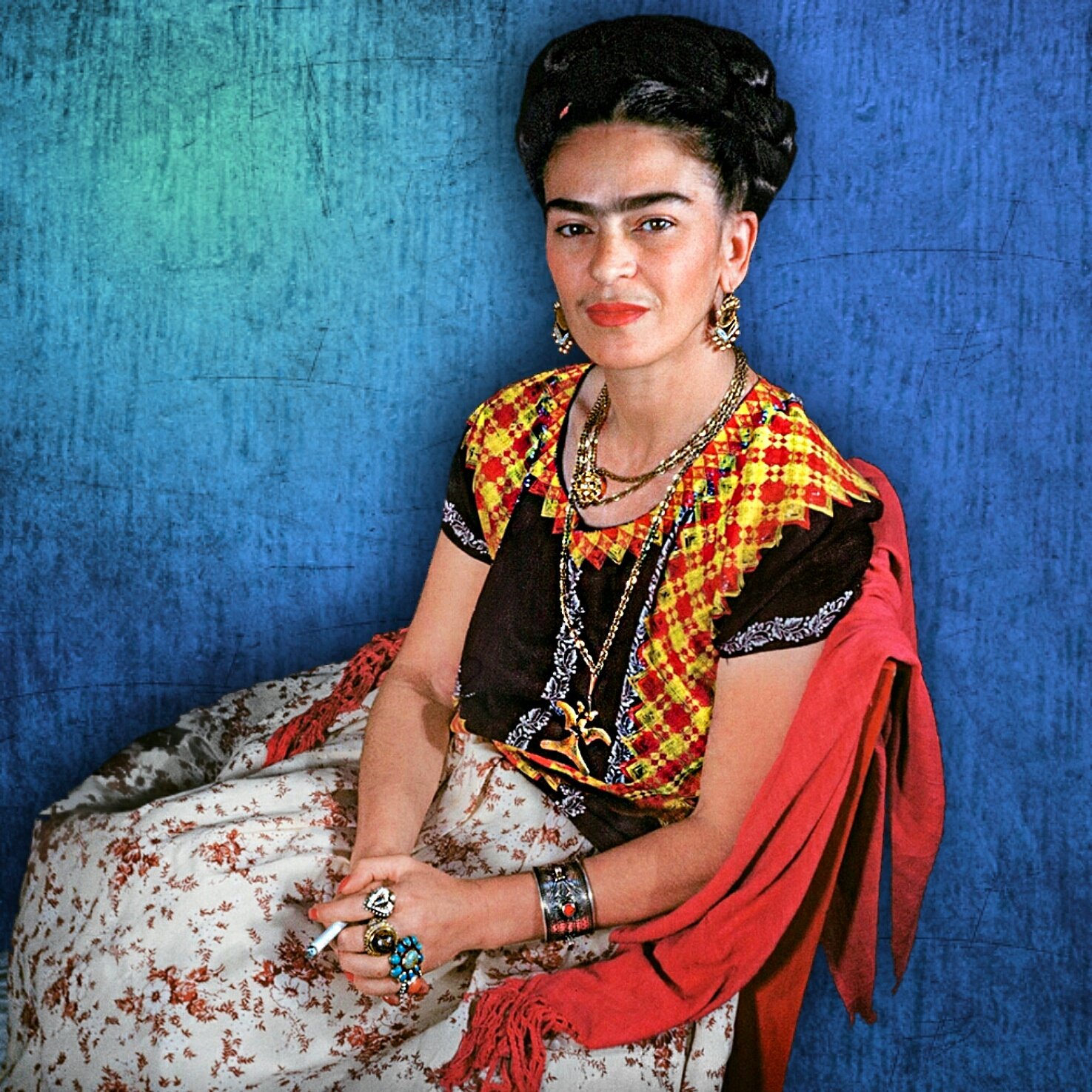 Frida Kahlo Color Photograph