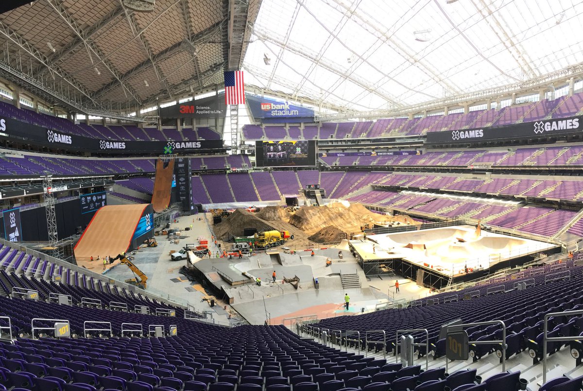 X Games progress at U.S. Bank Stadium : r/Minneapolis