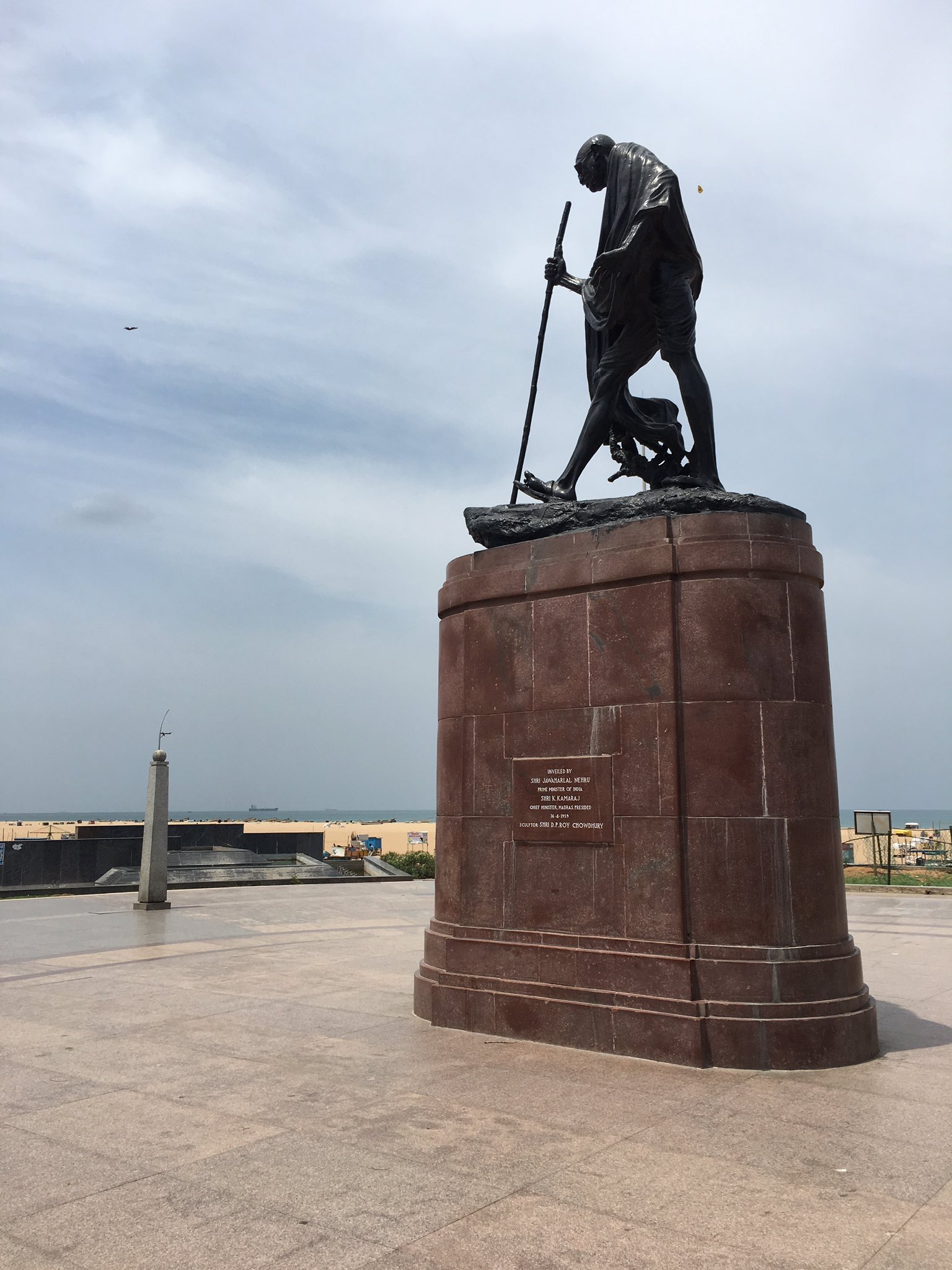 Marina Beach Gandhi Statue