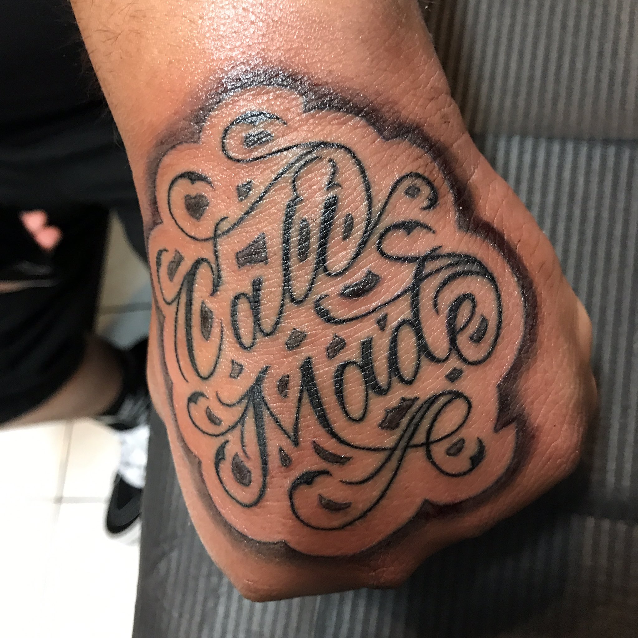 Ruthless Script Tattoo Joe Kintz Tattooing
