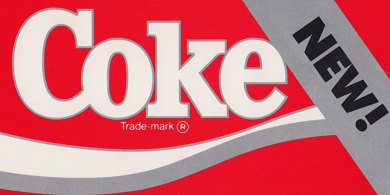 Old Coke Logo 25 Years Since Coca Cola's Big Blunder