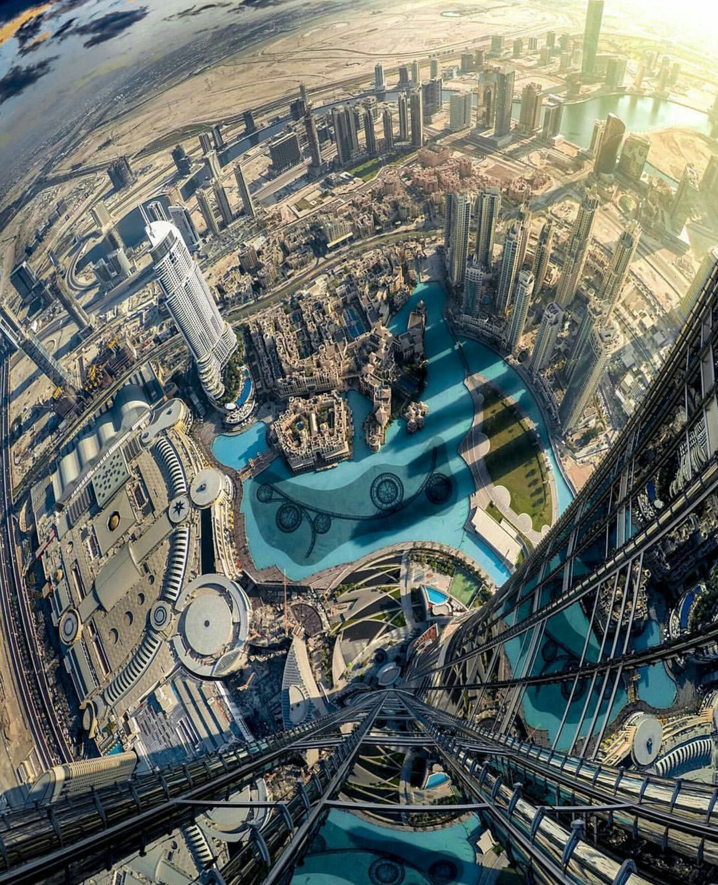 Top Of Burj Khalifa Looking Down