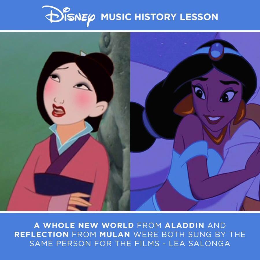 Did you know? ? Mulan and Princess Jasmine from Aladdin are a lot ...