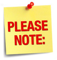 Please Note That