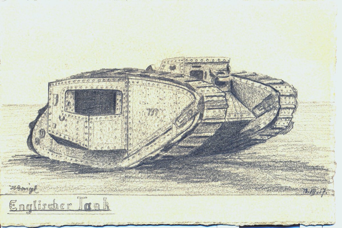 Ww1 Tank Drawing