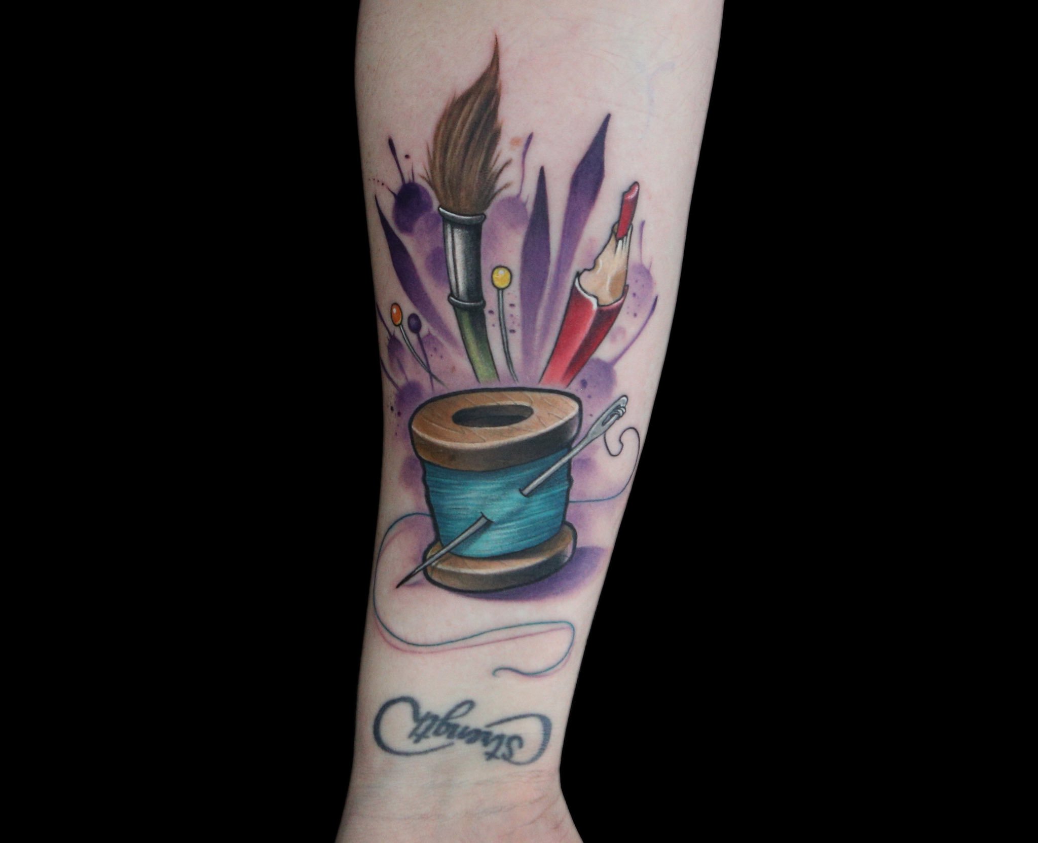 Needle And Thread Tattoo