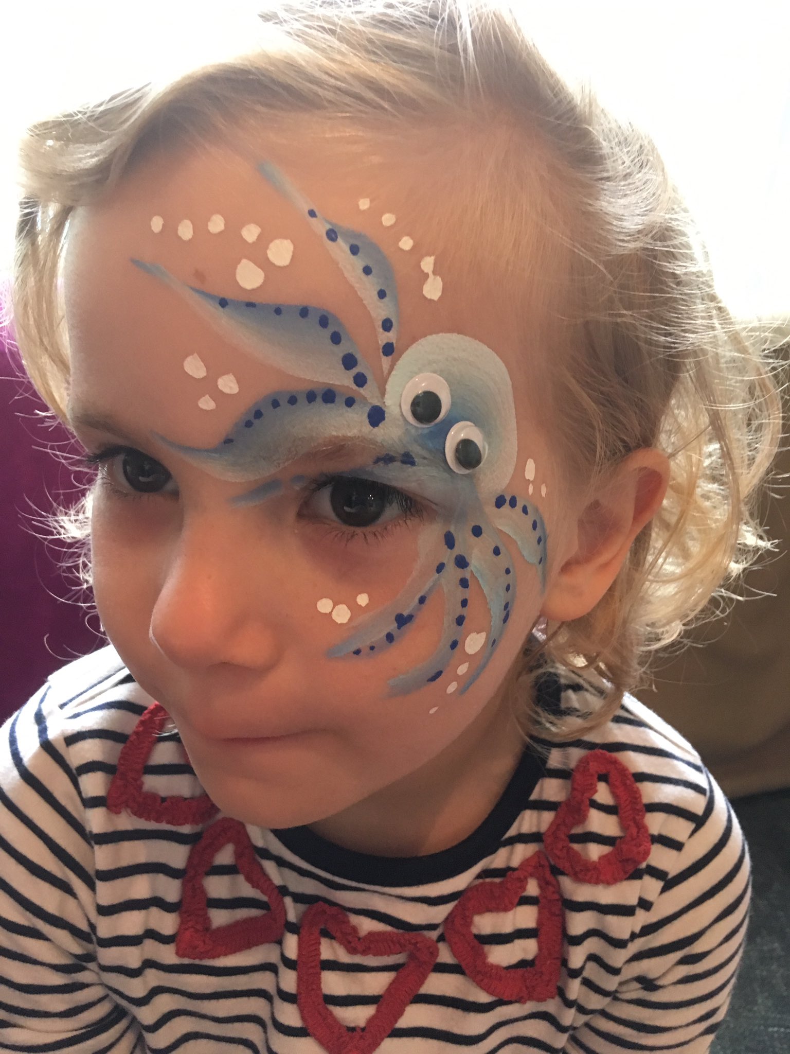 Octopus Face Painting