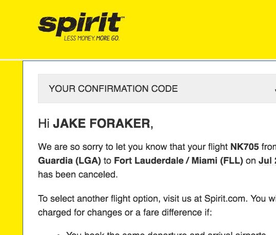 Spirit Airlines Reservations Confirmation