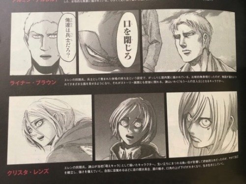 Isayama Reiner Sketch Attack On Titan: How Reiner Became The Series'