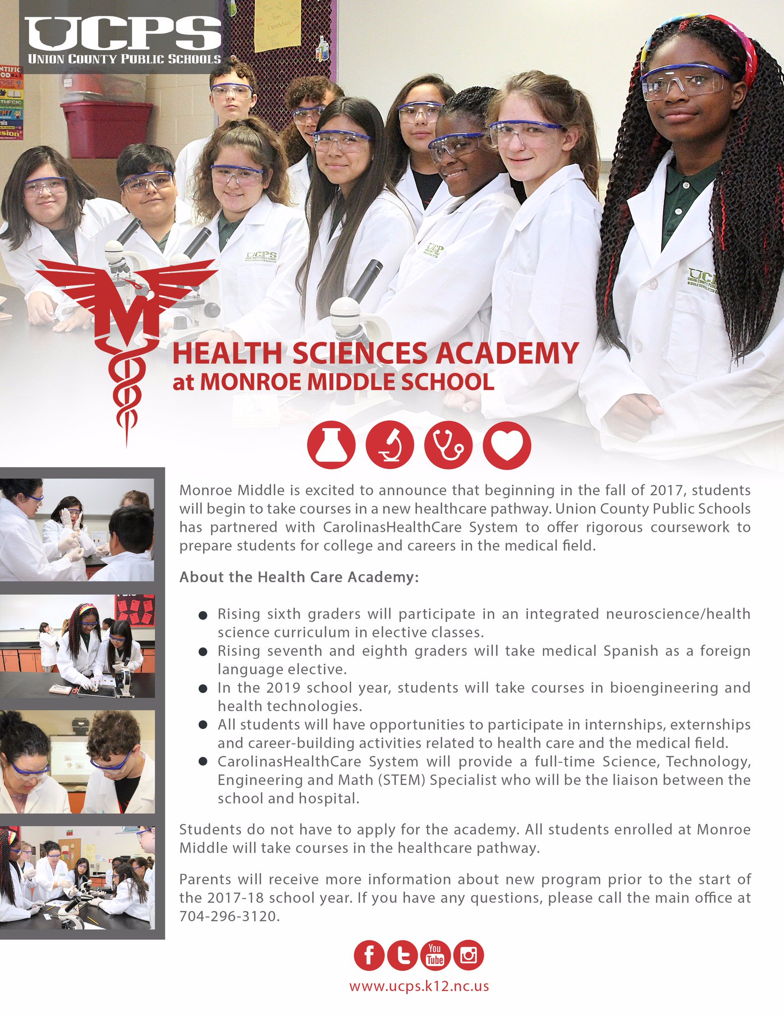 HSA at Monroe Middle School on Twitter: "Coming Fall 2017 Health Sciences Academy at MMS #Allin ...