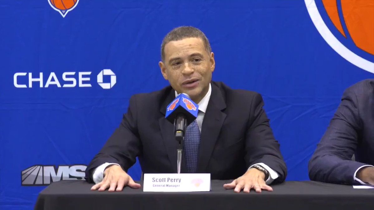 #Knicks general manager Scott Perry: “This is a special, deep moment ...