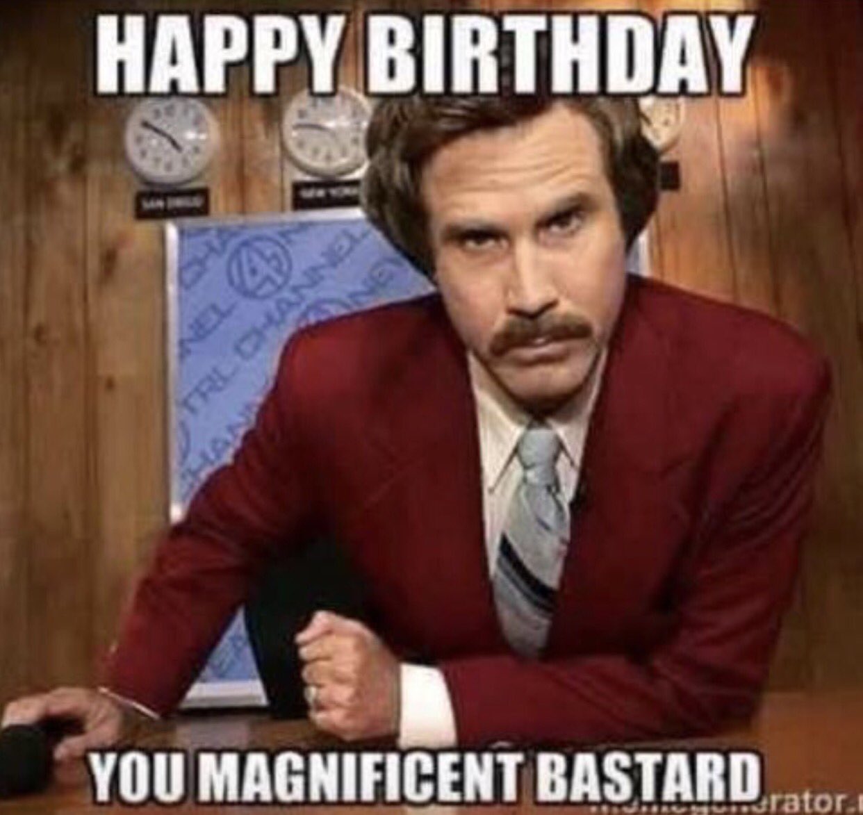Funny Happy Birthday Gif Anchorman