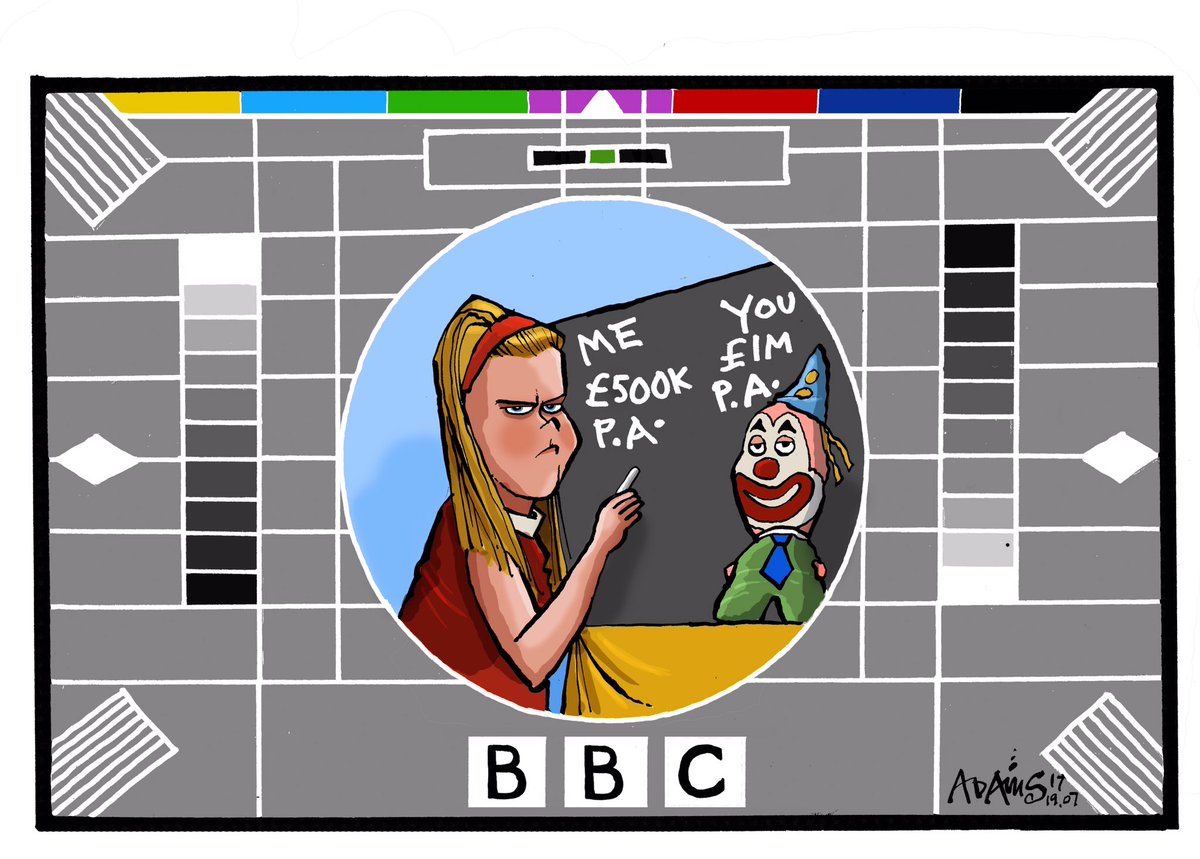 The Evening Standard Cartoon - The BBCs new test card : r/ukpolitics