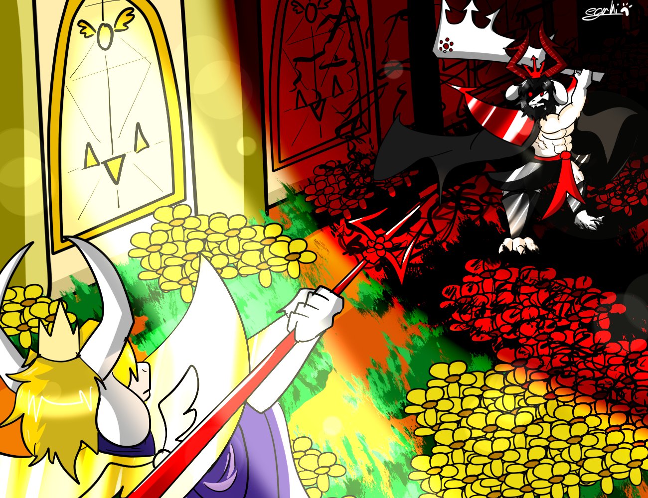 Egaki On X: Epical Fight Of #undertale #asgore #underfell, 48% OFF