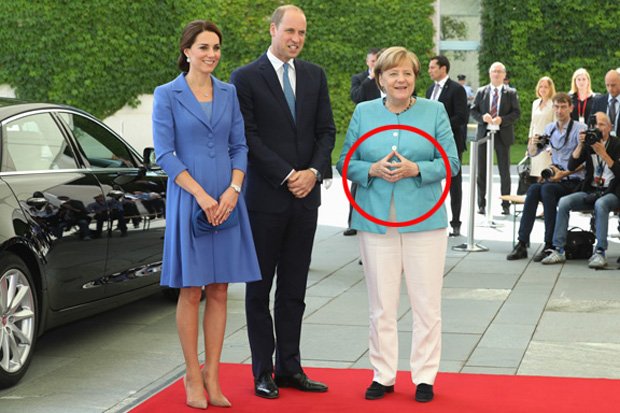 Royals exposed to ILLUMINATI? Angela Merkel does ‘satanic hand signal ...