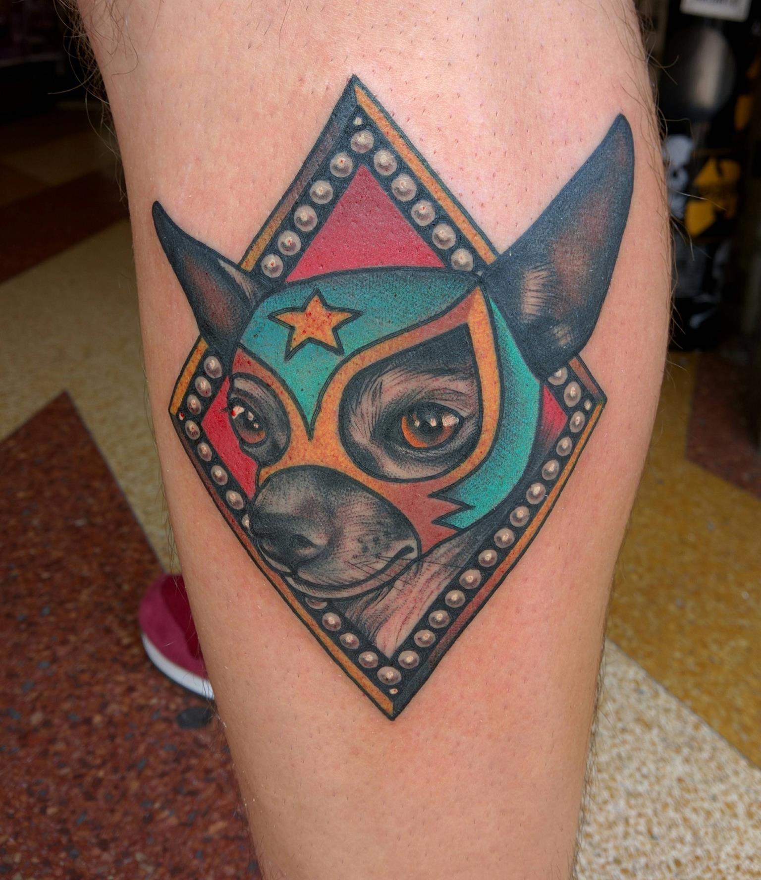 Luchador Mask Tattoo