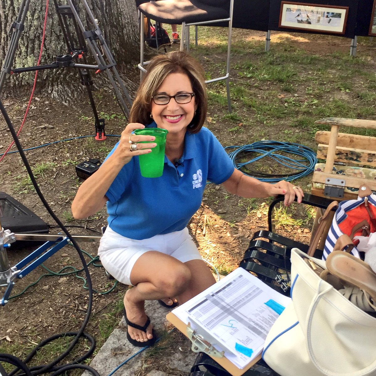 Kim Block caught red handed sneaking in a pregame lime rickey! Our ...