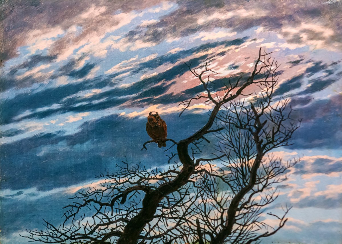 File:Caspar David Friedrich - Eule auf schmucklosem Baum.jpg ...