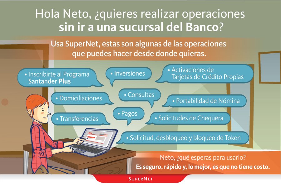 ¡Neto! ¿Sabías que con SuperNet puedes realizar operaciones bancarias ...