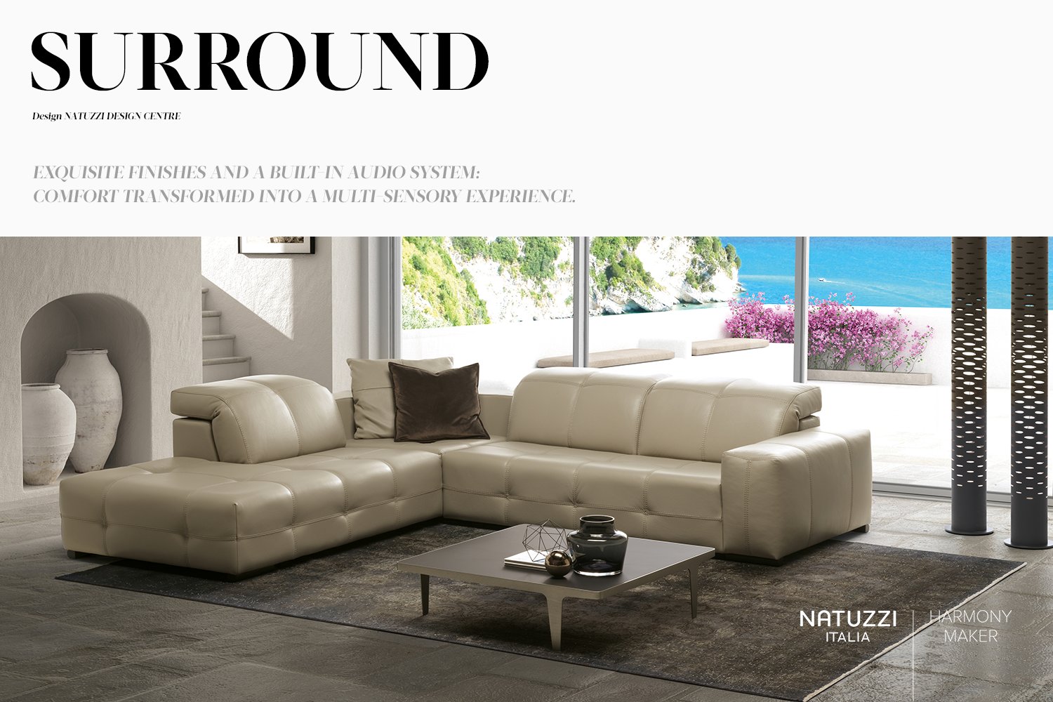 Natuzzi surround sofa store