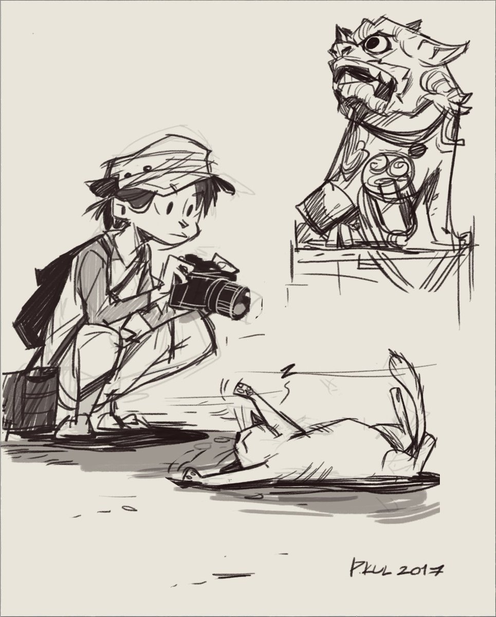 「Temple Illustration 01 --- fountain pen, 2015 」P. kulkan.の漫画