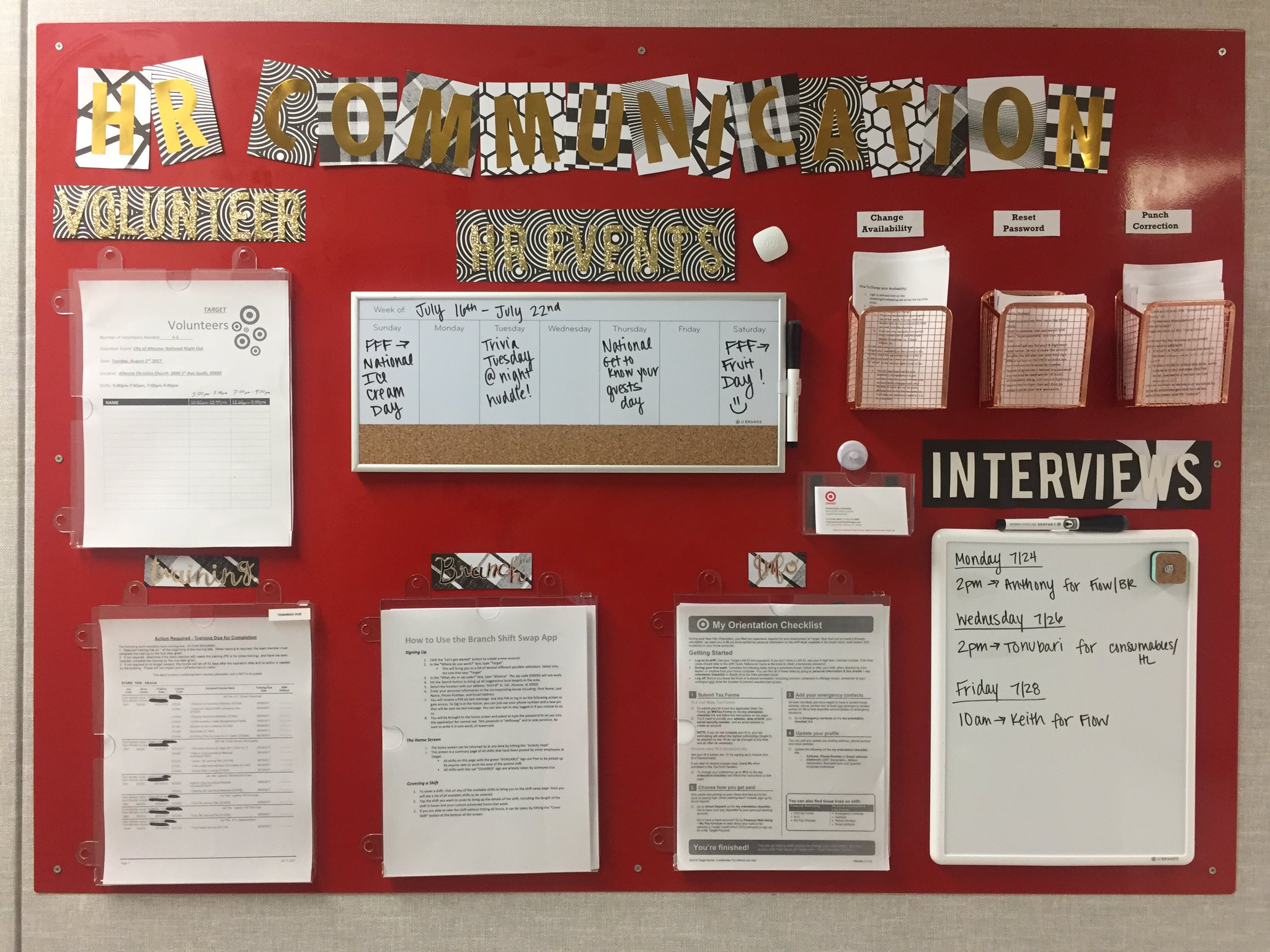 Human Resources Bulletin Board