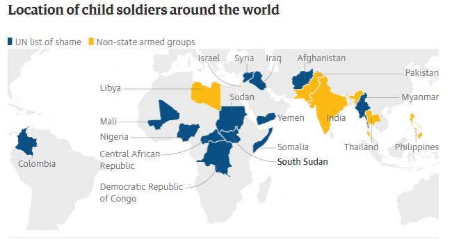 Child Soldiers Map