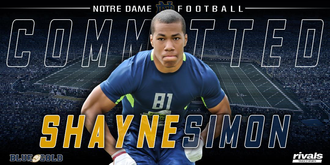 2018 4* OLB Shayne Simon commits to Notre Dame : r/CFB