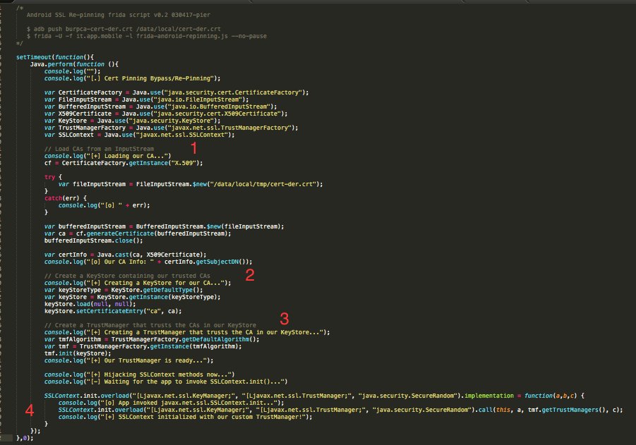 x0rz on Twitter: "Bypassing Android SSL Pinning with Frida https://t.co/7ZmC3Mbrd7 #android # ...