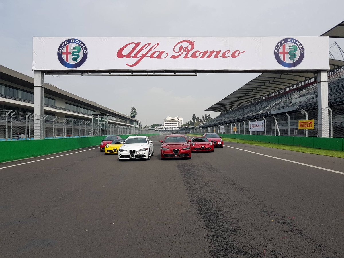 Ya listos en el AHR para probar el alfaromeo giulia con 510 hp ...