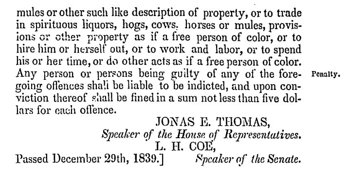 A thread written by @Limerick1914: "Currently reading the Slave Code of ...