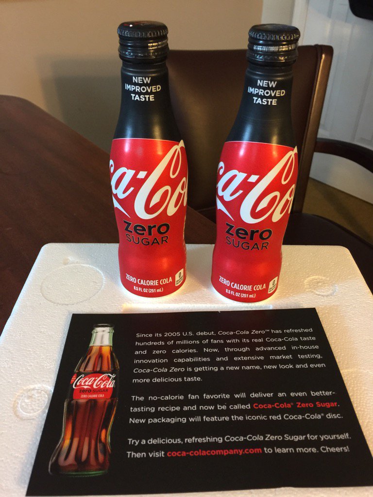Coke Zero Aluminum Bottle
