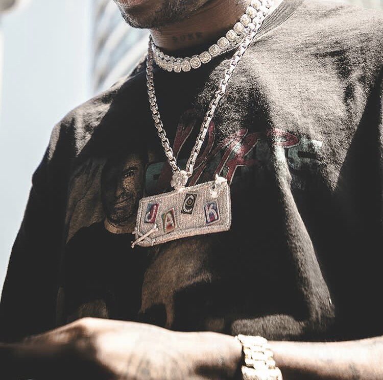 Travis Scott Wearing Chains