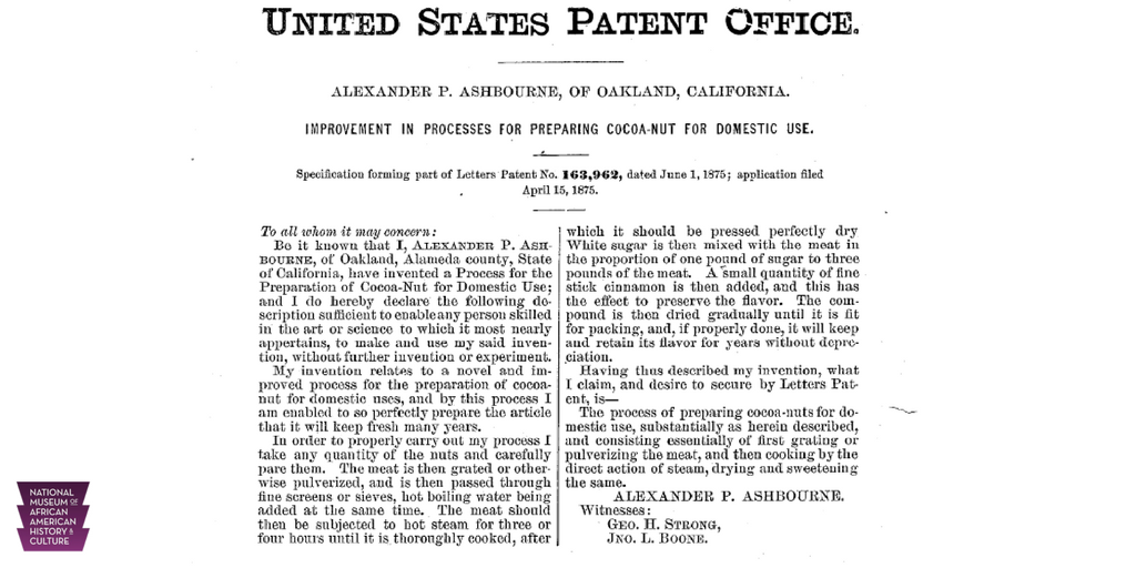 OTD in 1880, Alexander P. Ashbourne, a formerly enslaved man, patented ...