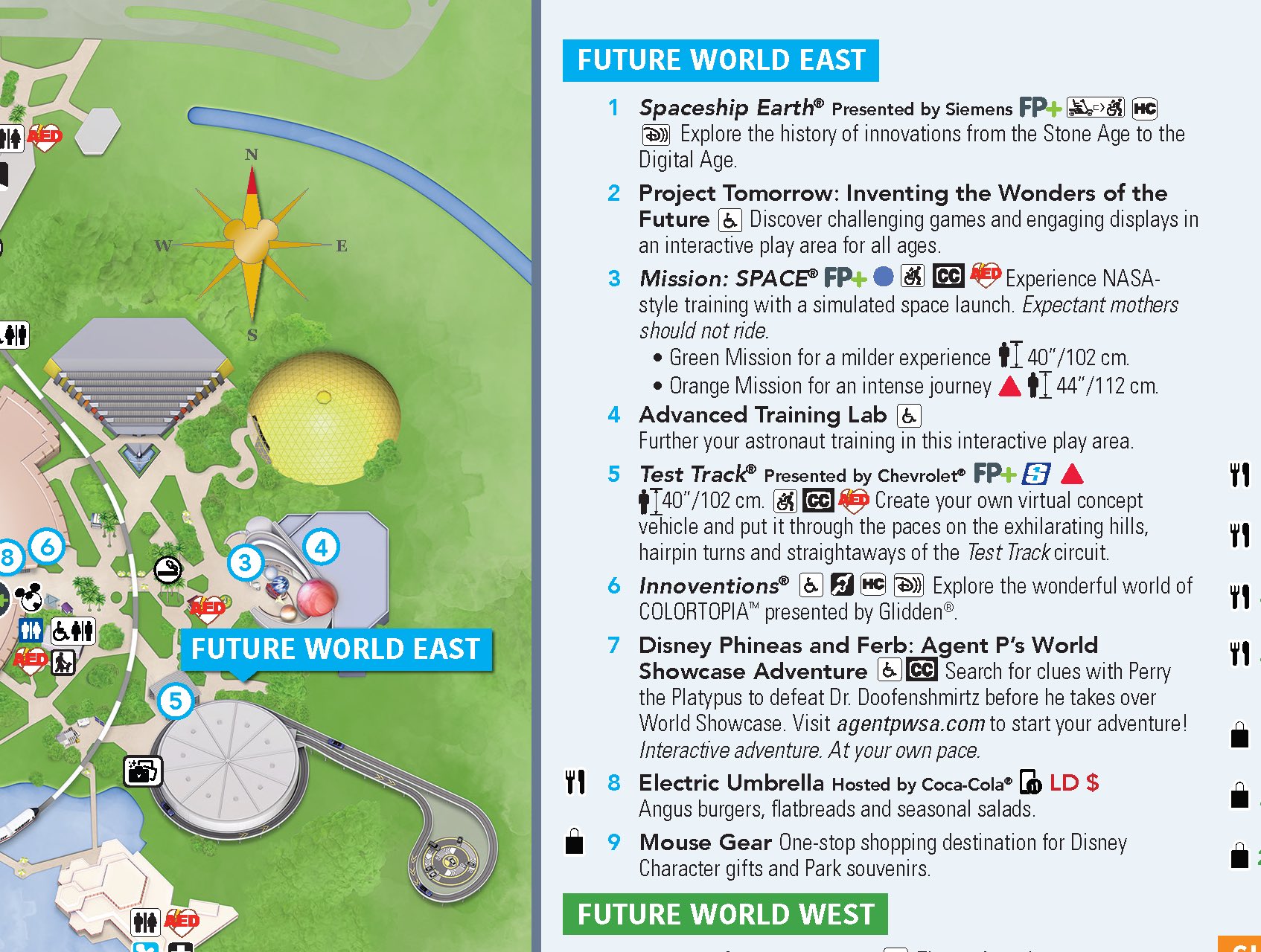 Mission Space Epcot Map