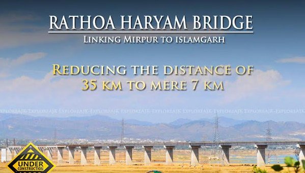 Government of Pakistan on Twitter: "Under Construction Rathoa Haryam Bridge in Mirpur to become ...