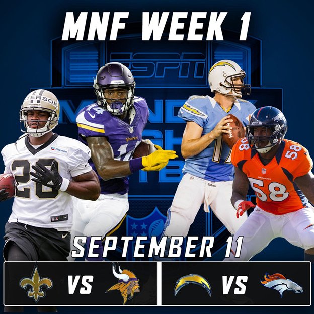 MNF:MADD SADD Al Michaels Edition. ft Beth Mowins Saints19Vikings29F ...