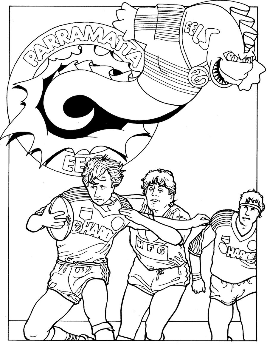 Nrl Teams Pages Coloring Pages