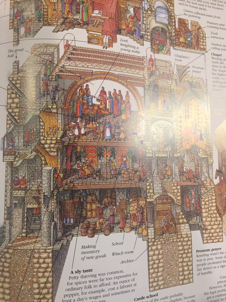 Medieval Castle Cross Section