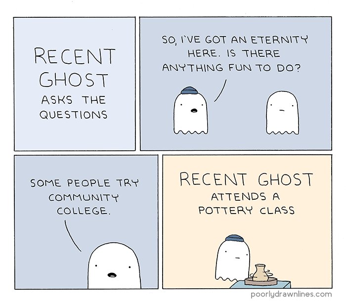 「recent ghost https://t.co/iA7VqhfJuc 」poorly drawn linesの漫画