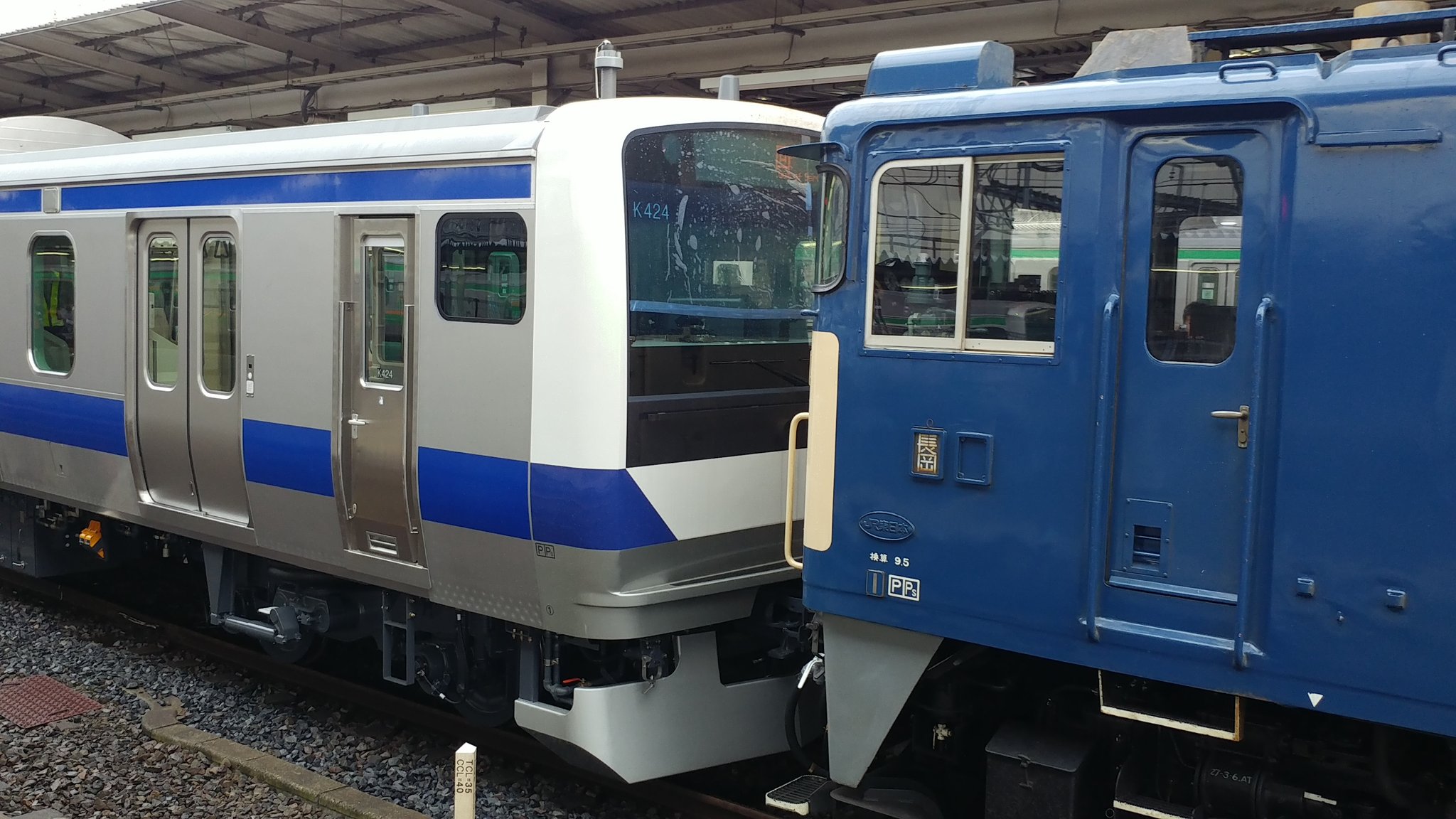 E531系K424編成 配給輸送 / Twitter