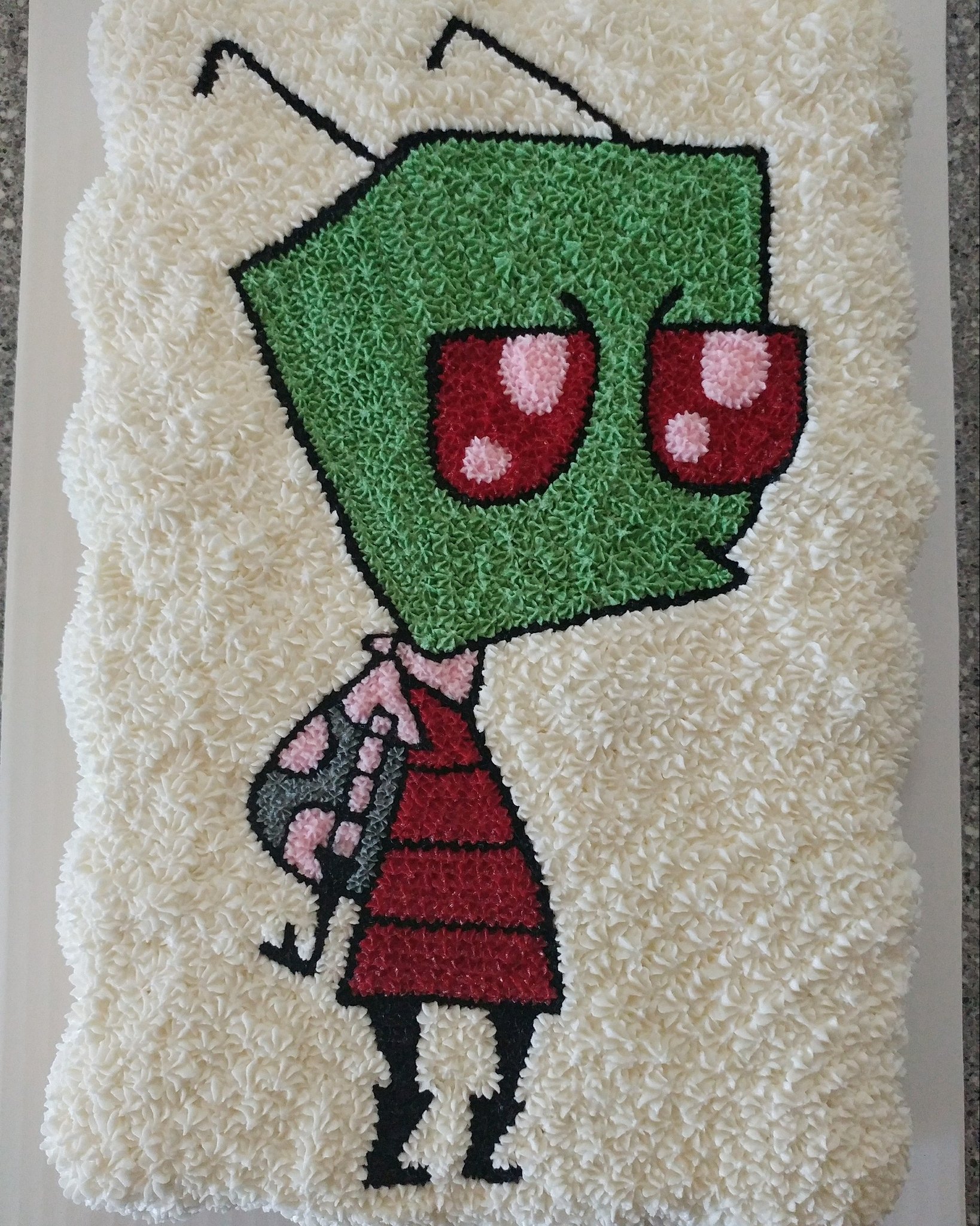 Invader Zim Gir Cupcake