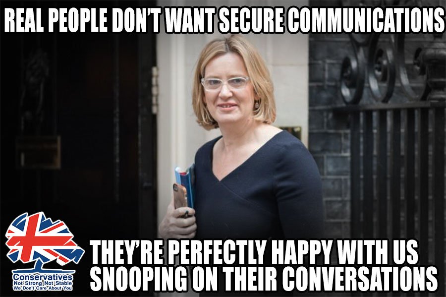 StrongerStabler on Twitter: "Amber Rudd, confused about end-to-end encryption & people's ...