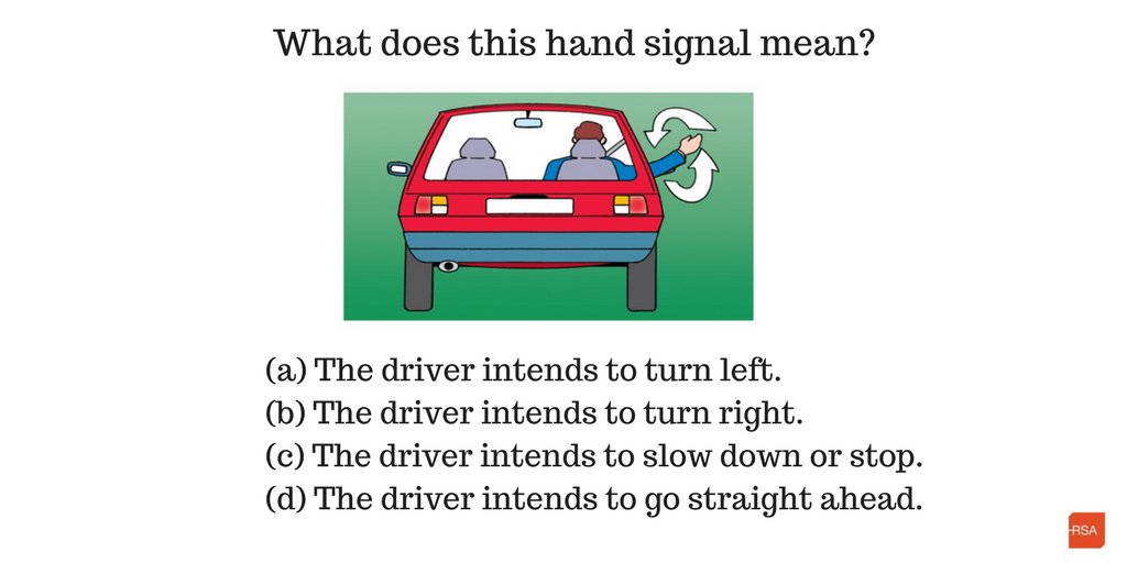 Stop Hand Sign Driving