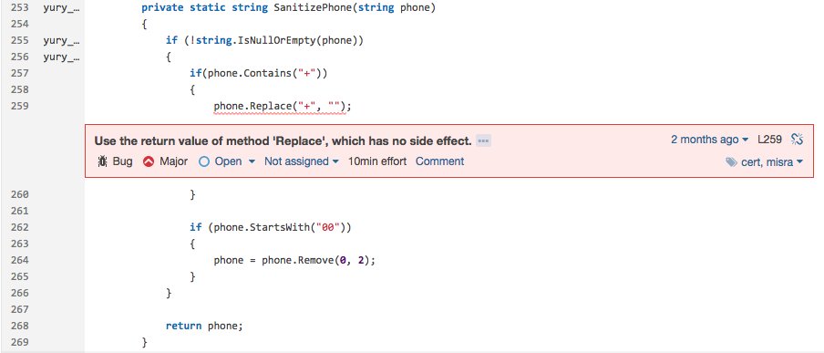 Sonarqube On Twitter Example Of Bug Raised By Sonarc When Calling A Non Side Effect Function