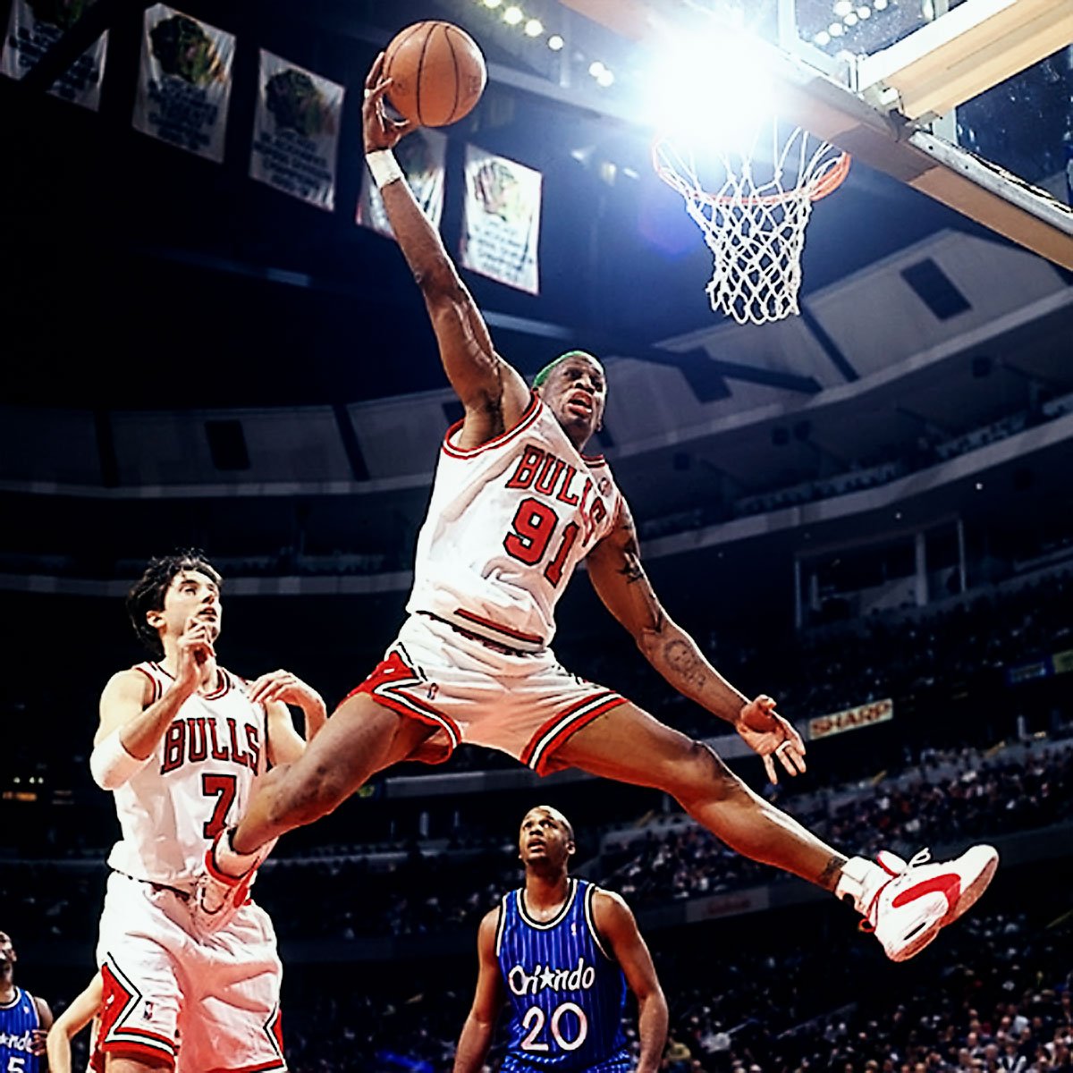 Dennis Rodman Bulls Dunk