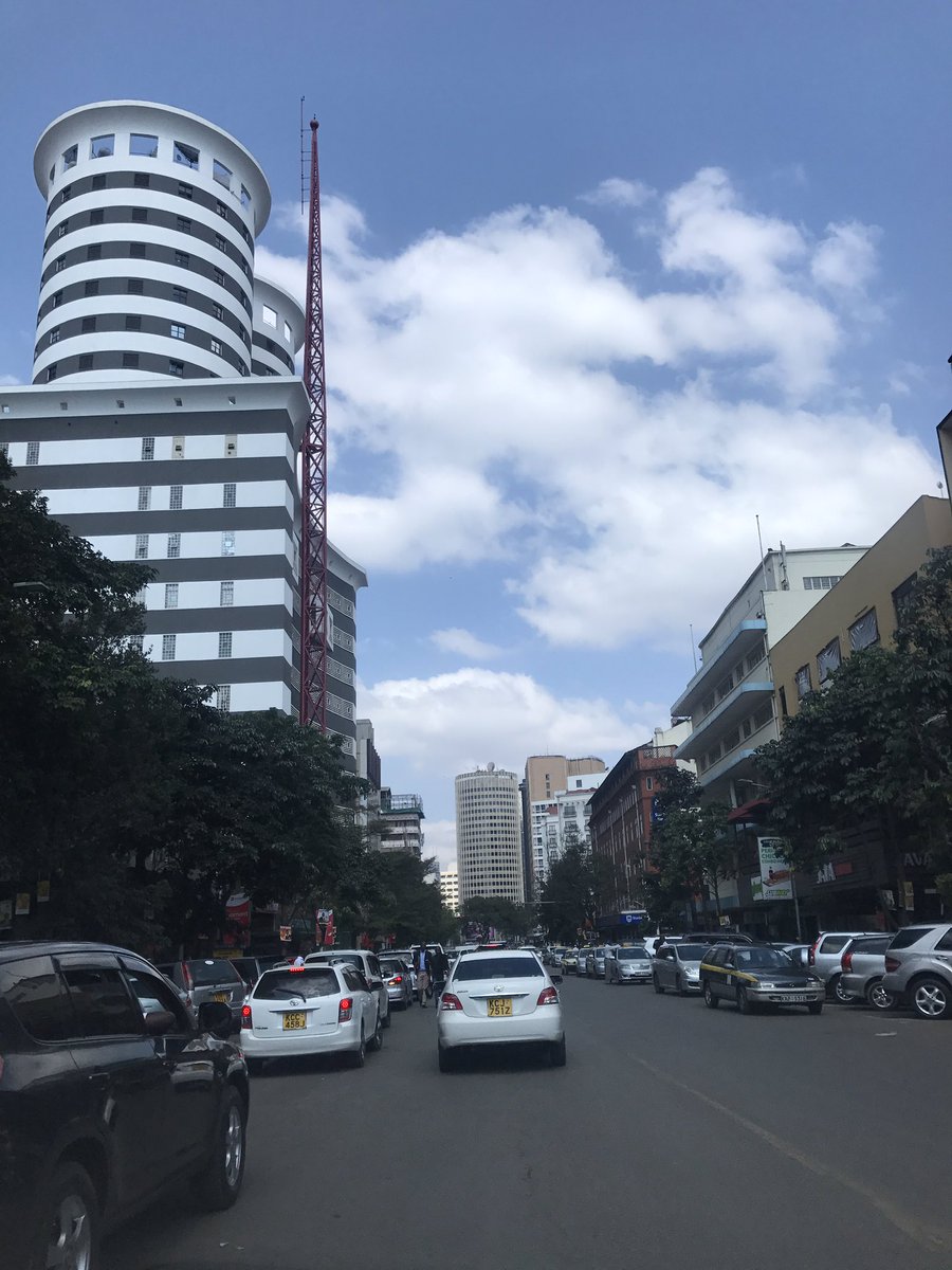 Kimathi Street is as busy as any other Monday. What exodus are y'all ...