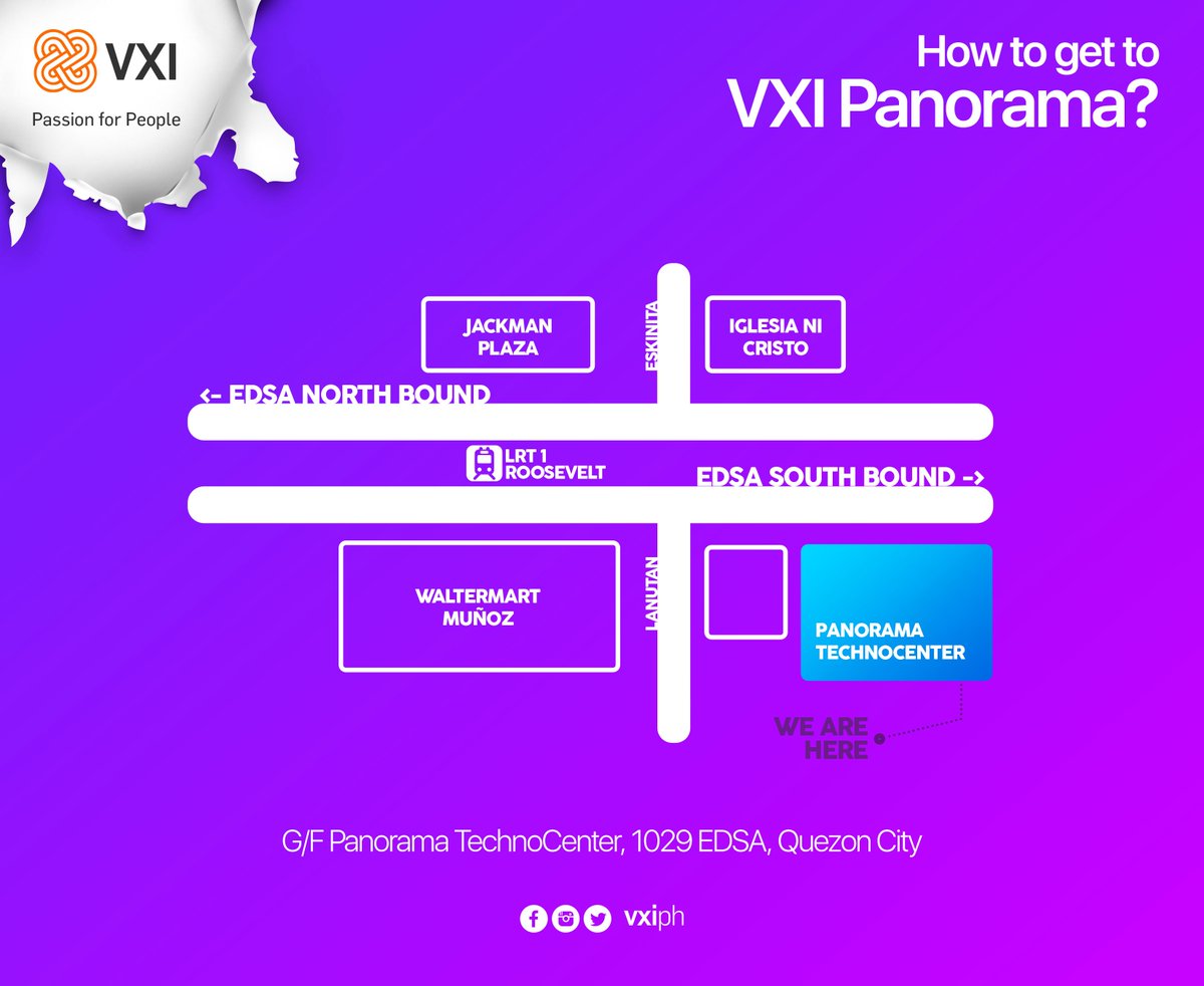 VXI Global 1029 Panorama Technocenter Bldg. Edsa Muñoz, Quezon City ...