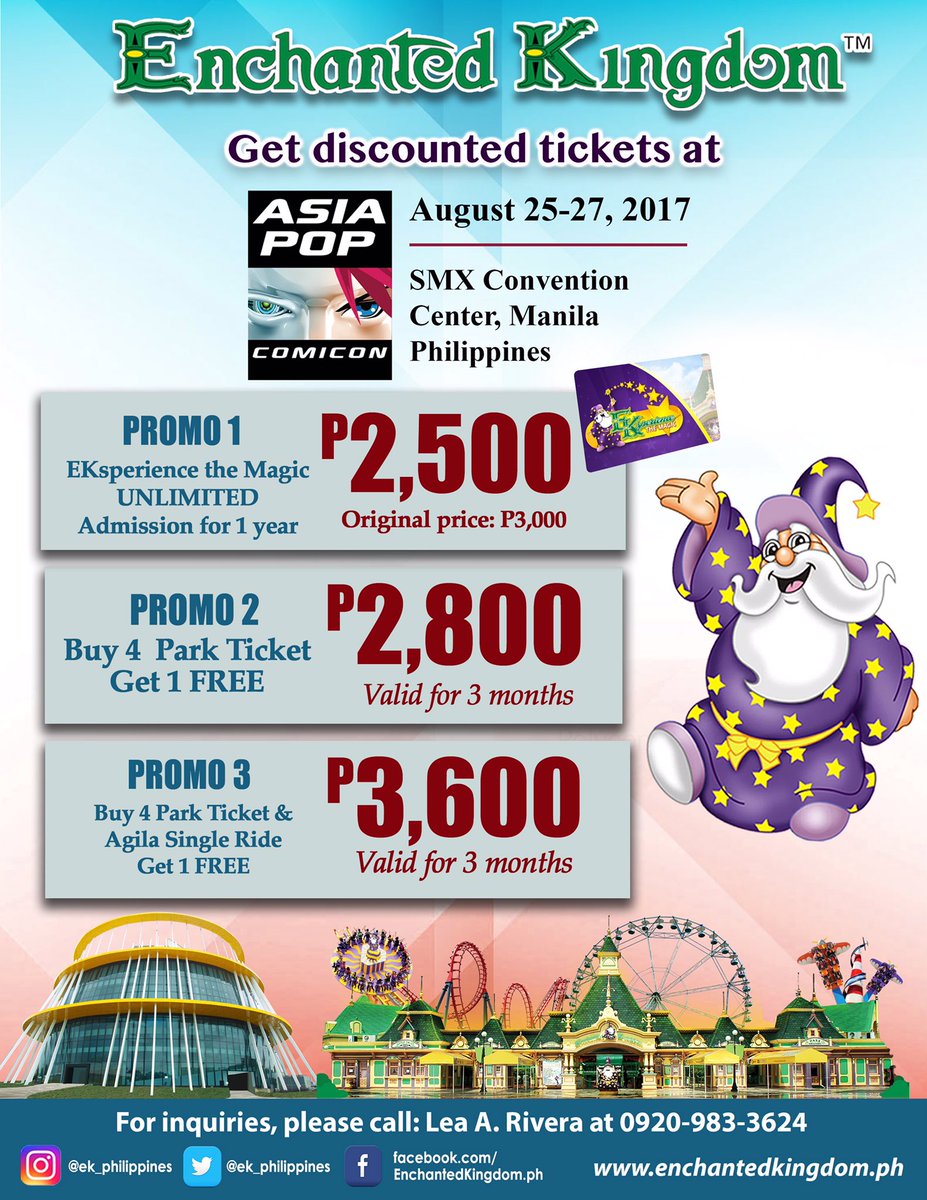 Enchanted Kingdom Entrance Fee Promo Package Website Map