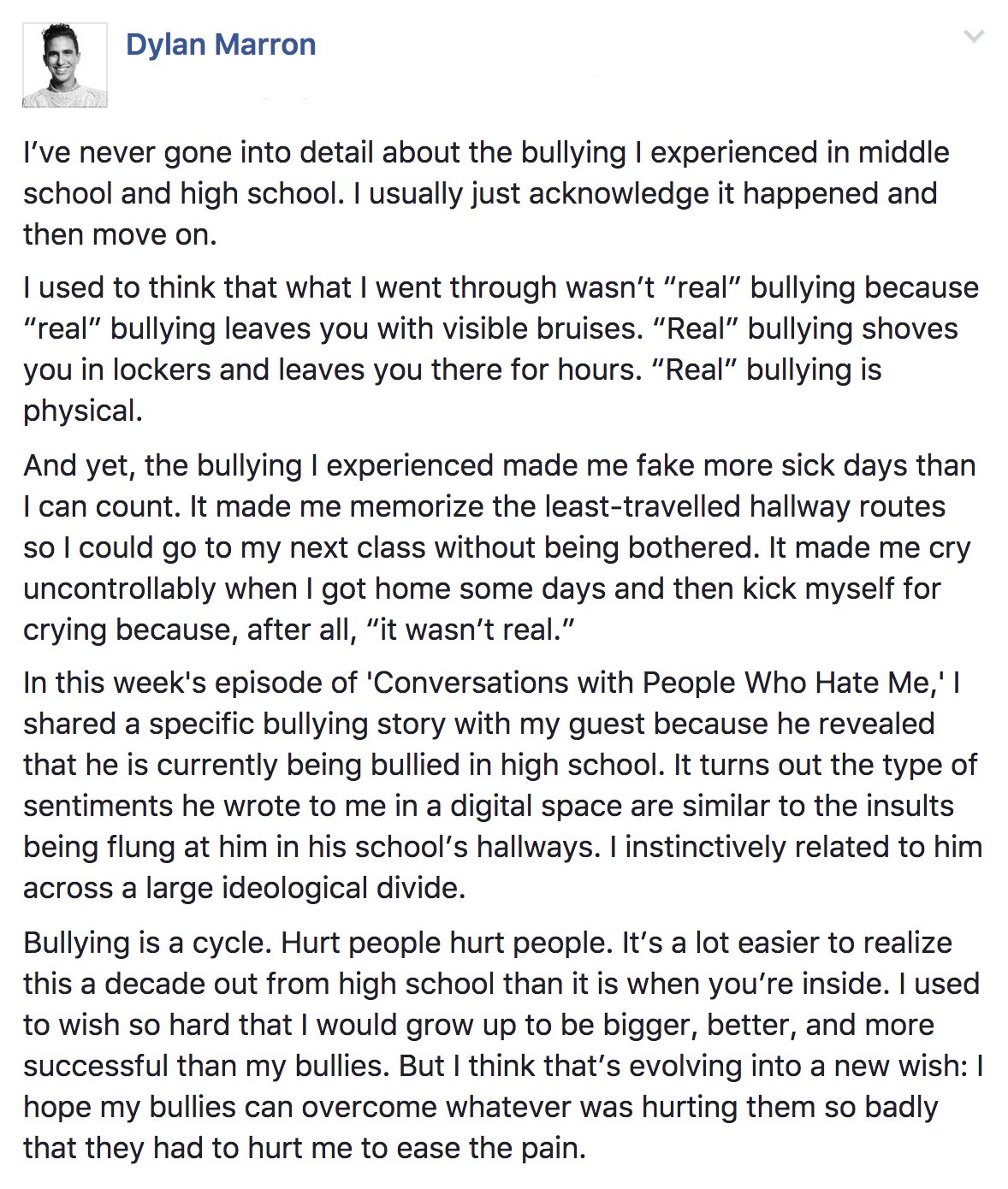 Bullying In High School Stories